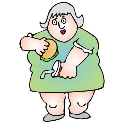 Fettes M Dchen Vektor Abbildung Illustration Von Frau