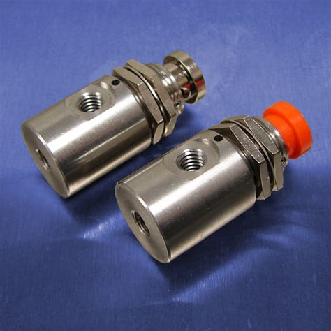Push Button Stainless Steel 2 Way Valves Pneumadyne