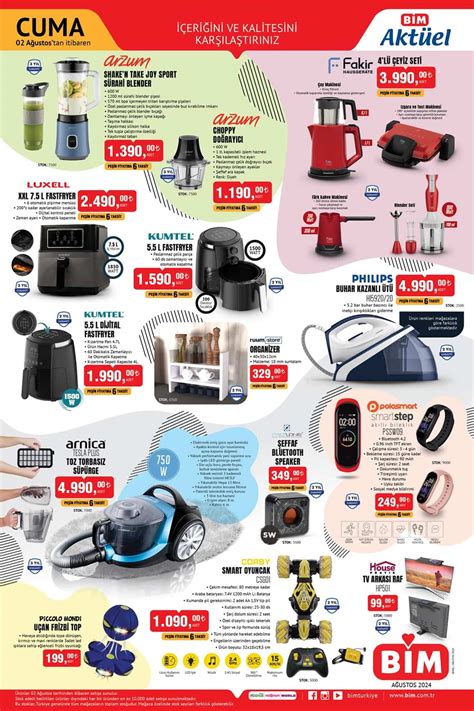 Bİm 2 AĞustos 2024 AktÜel ÜrÜnler KataloĞu