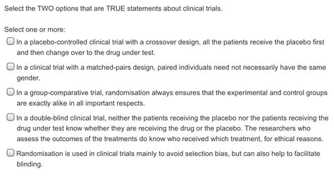 Solved Select The Two Options That Are True Statements About