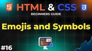 Emojis And Symbols In Html Html And Css Beginners Gui Doovi
