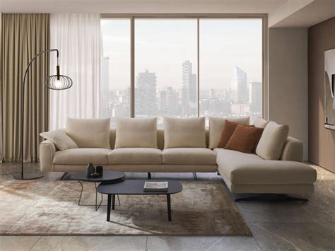 Cassis Sectional Sofa Has A Wooden Base Online Lugar Nefertiti