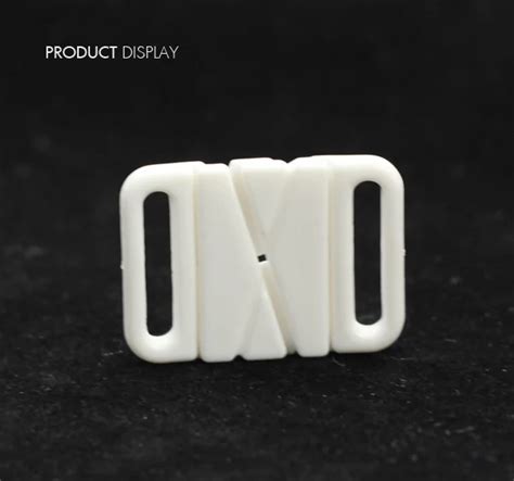 Craft Plastic White Rectangle Tape Closure Hook And Clasp Fasteners Sewing On Clothes Bra Clip