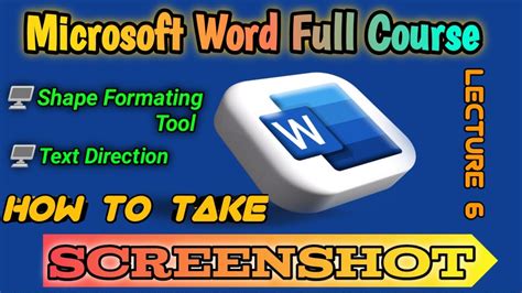 Ms Word Full Course Lecture 6 It World Youtube