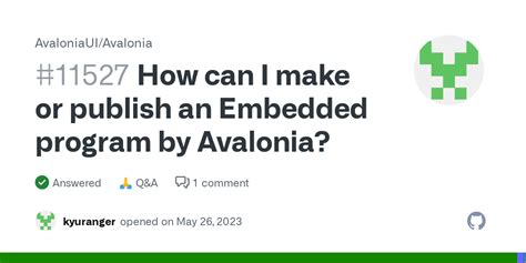How Can I Make Or Publish An Embedded Program By Avalonia · Avaloniaui Avalonia · Discussion