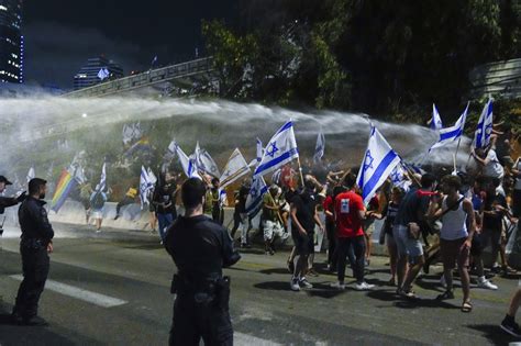 Police Detain Two Anti Overhaul Protesters In Tel Aviv The Times Of Israel