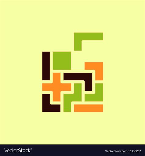 Tetris Pieces Royalty Free Vector Image Vectorstock