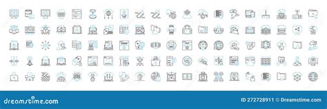Cloud Networking Vector Line Icons Set Cloud Networking Cloudcomputing Saas Sa Iaas Paas