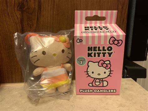 Hello Kitty Dangler Plush Candy Corn Dress 4 Keychainclip Series 2 Unboxed In 2022 Hello