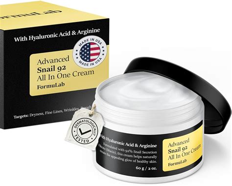 Amazon.com: FORMULAB Advanced Snail 92 All In One Cream For Face, Snail ...
