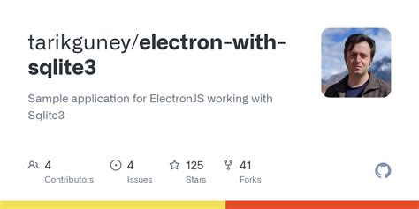 github tarikguney electron with sqlite3 sample application for electronjs working with sqlite3