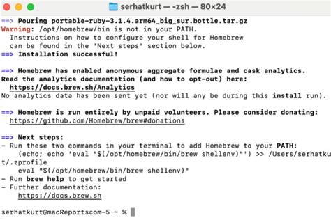 how to install homebrew on mac macreports