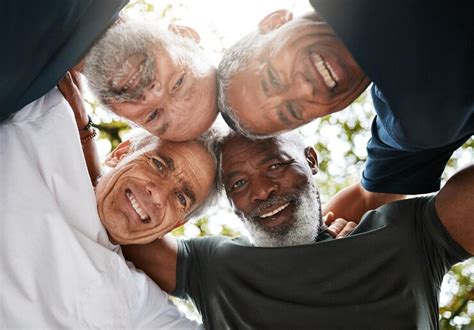 Premium Photo Old Men Huddle And Diversity Friends And Teamwork