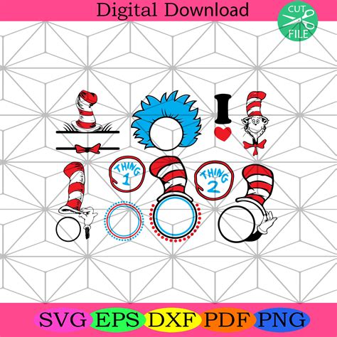 Dr Suess Svg Bundle Dr Seuss Svg Cat In The Hat Svg Artofit
