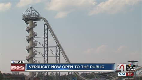 Verruckt Worlds Tallest Water Slide Open To Public Youtube