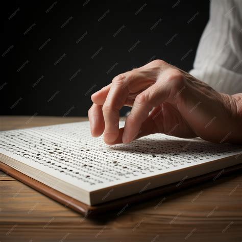 Premium Ai Image Illustration Of Blind People Learn To Read Braille