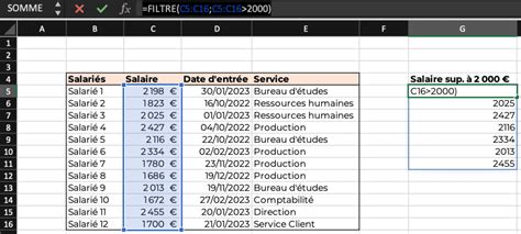 Fonction Filtre Excel Exemples Et Utilisation Avancée 2023