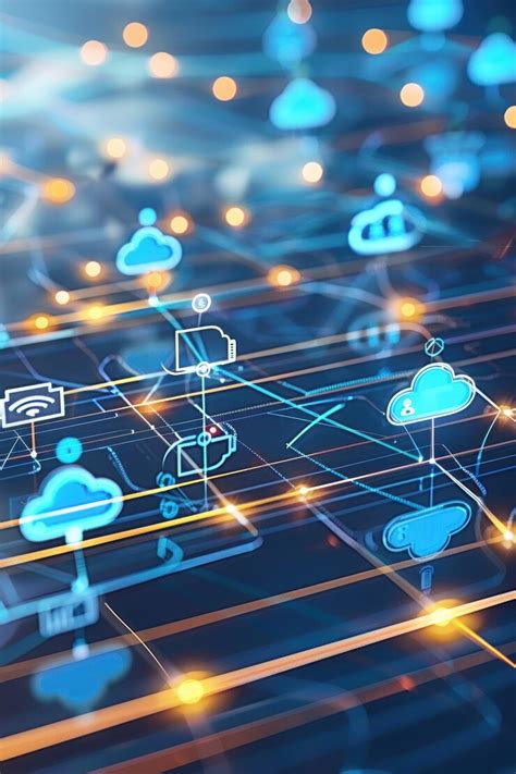 Cloud Computing Network Premium Ai Generated Image