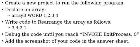 Solved Code In Assembly Please ° Create A New Project Course Hero