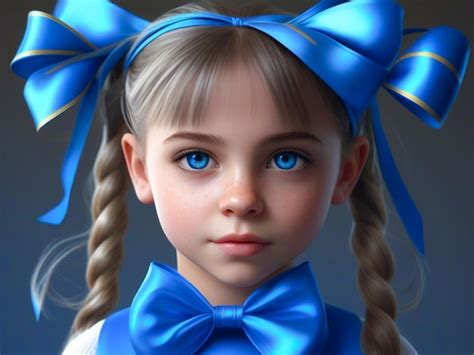 Premium Photo Illustration Of A Cute Girl