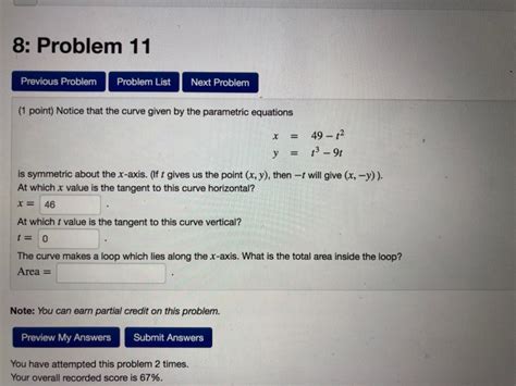 Solved 8 Problem 11 Previous Problem Problem Listnext