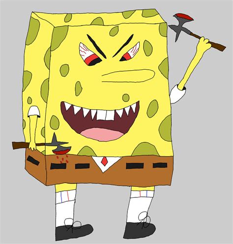 Evil Spongebob By Dino222 On Deviantart