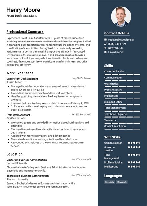 Front Desk Assistant Resume Example For 2024 How To Create A Front Desk Assistant Resume Example For 2024 How To Create A
