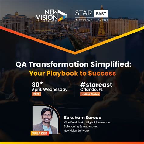 Stareast2025 Stareast Qaconference Meetthespeaker Orlandoevents Newvision Software