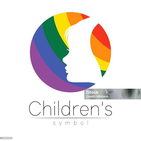 어린이 는 Vectot 로고 관리 기호 또는 기호 실루엣 프로필 인간의 머리 사람 어린이 자폐증 어린이 치료 클리닉 교육을위한 개념 로고 흰색으로 격리된 템플릿 기호 최신