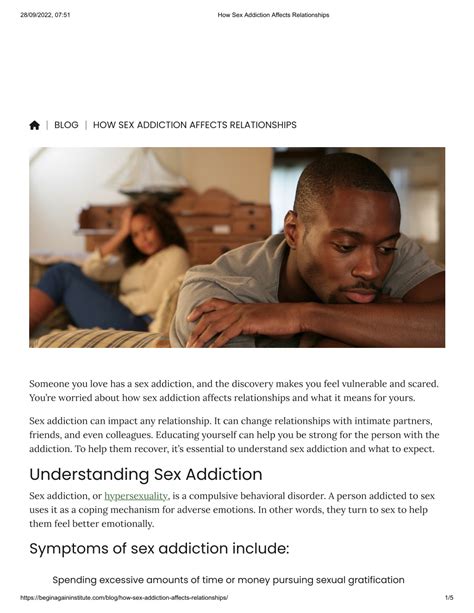 Ppt How Sex Addiction Affects Relationships Powerpoint Presentation