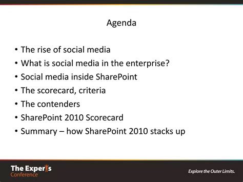 Sharepoints Social Computing Scorecardtec2011 Ppt
