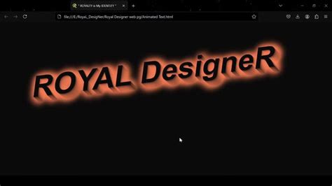 CSS D Text Animation Effects D Glowing Text Using HTML CSS Text Animation Web Design