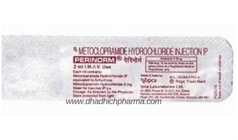 Perinorm Injection Ip For Hospital 10 Ml At ₹ 100 Vial In Nagpur Id 2854794763162