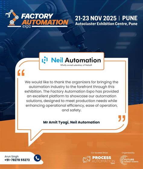 Automation Pune Factoryautomation Business Exhibition Maharshtra… Factory Automation Expo