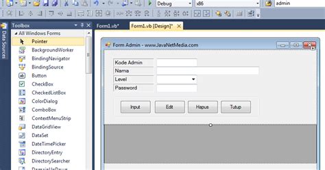Vb Net Cara Memunculkan Item Data Pada Combobox Jnm Javanet Media