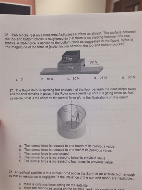 Solved Two Blocks Rest On A Horizontal Frictionless Surface