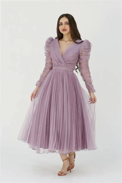 فستان ميدي بيليسية صدر لف Simple Frocks Long Frock Designs Simple