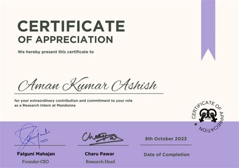 Internshipcompletion Researchintern Mandonna Professionalgrowth