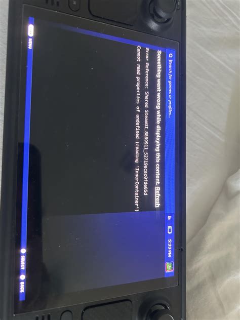 Something Went Wrong While Displaying This Content R Steamdeck