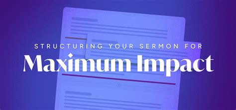 Structuring Your Sermon For Greater Spiritual Impact Sermonary