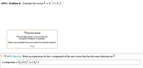 Solved Problem Consider the vector Ě Fx î Fyj Chegg
