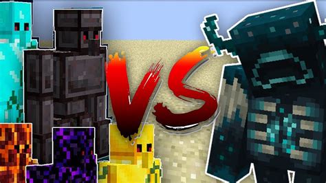 Warden Vs Extra Golem Army In Minecraft Mob Battle Youtube
