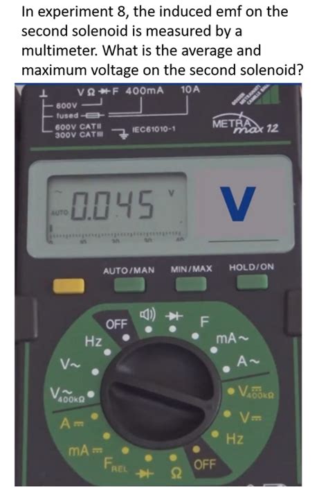 Solved In Experiment 8 The Induced Emf On The Second Chegg Com