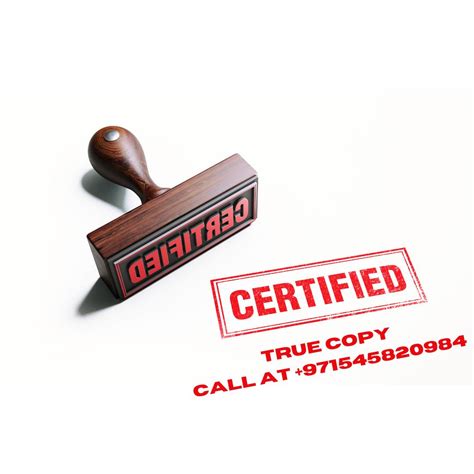 Oaths Commissioner In Uae Certified True Copy Services