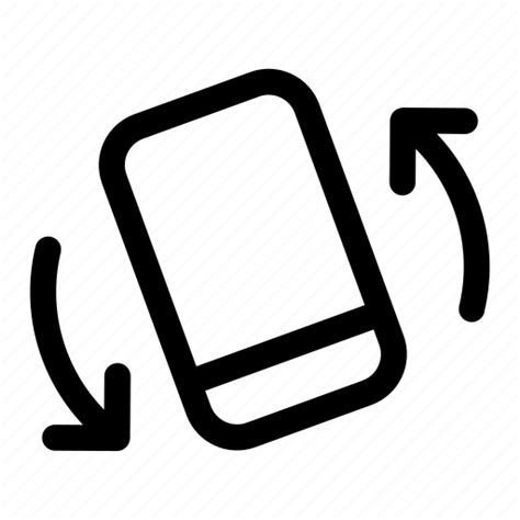 auto display landscape portrait rotate icon