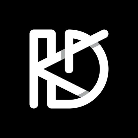 Letter Kd Monogram Line Modern Logo 21499275 Vector Art At Vecteezy
