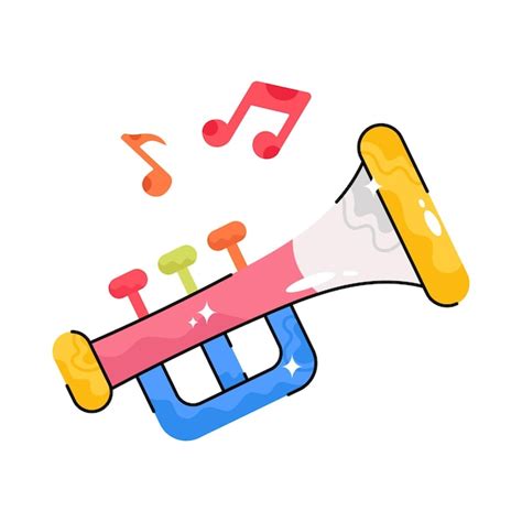 Premium Vector Trumpet Doodle Vector Filled Outline Sticker Eps 10 File