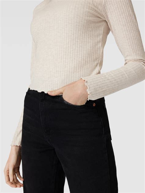 Only Longsleeve Mit Strukturmuster Modell Emma Beige Online Kaufen