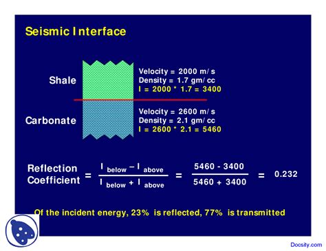 Reflection Seismology Lecture Slides Docsity
