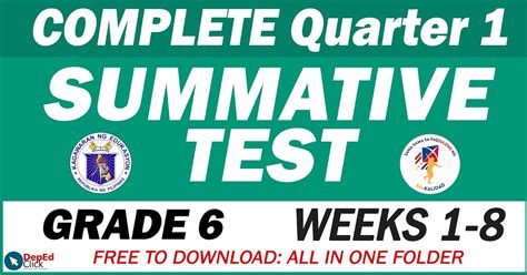 grade 6 summative tests quarter 1 compilation weeks 1 8 deped click